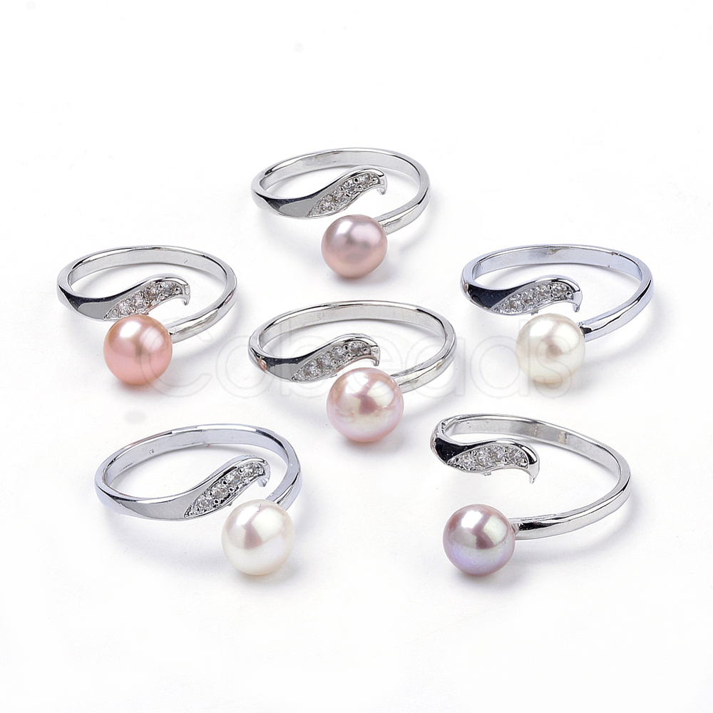 Cheap Natural Pearl Finger Cuff Rings Online Store - Cobeads.com